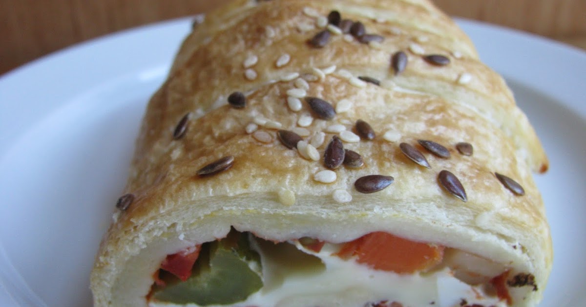 Slaný štrúdl z listového těsta