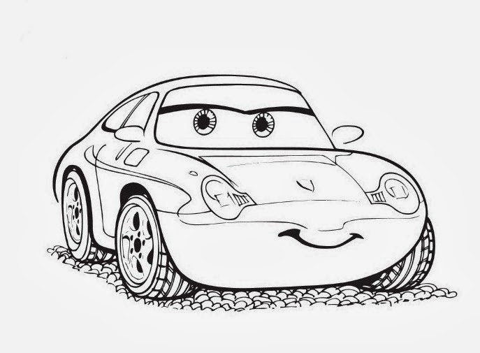 Filme Carros - Sally, McQueen, Tom para Colorir e Imprimir - Desenhos ...