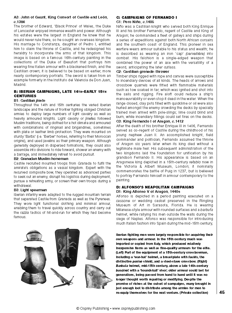 imágeneshistóricas.blogspot.es: Armies of Castile and Aragon 1370–1516