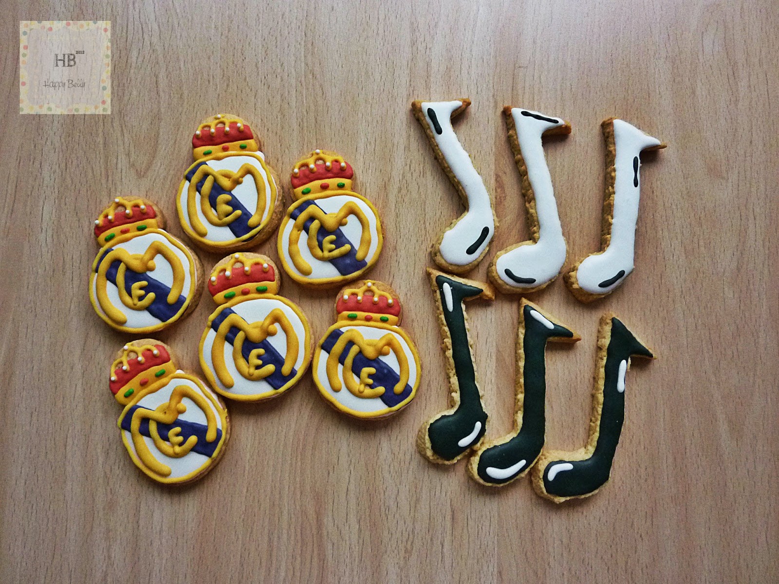 Happy Belly 2012: Galletas Real Madrid / Real Madrid cookies