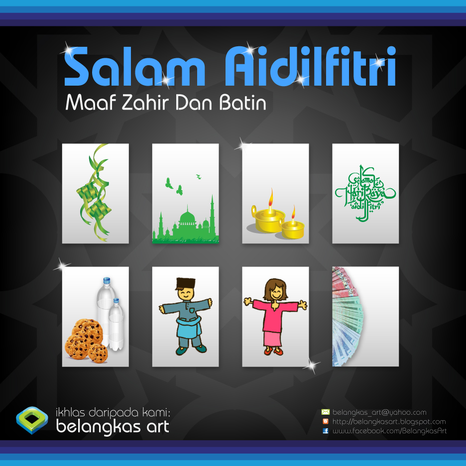 SELAMAT HARI RAYA AIDILFITRI-KAD RAYA KAMI | BELANGKAS ART
