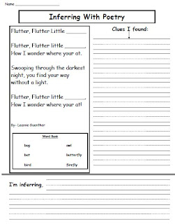 Jennifer's Teaching Tools: Inferring With Poetry