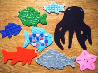 Felt Board Ideas: The Rainbow Fish Felt Board Story