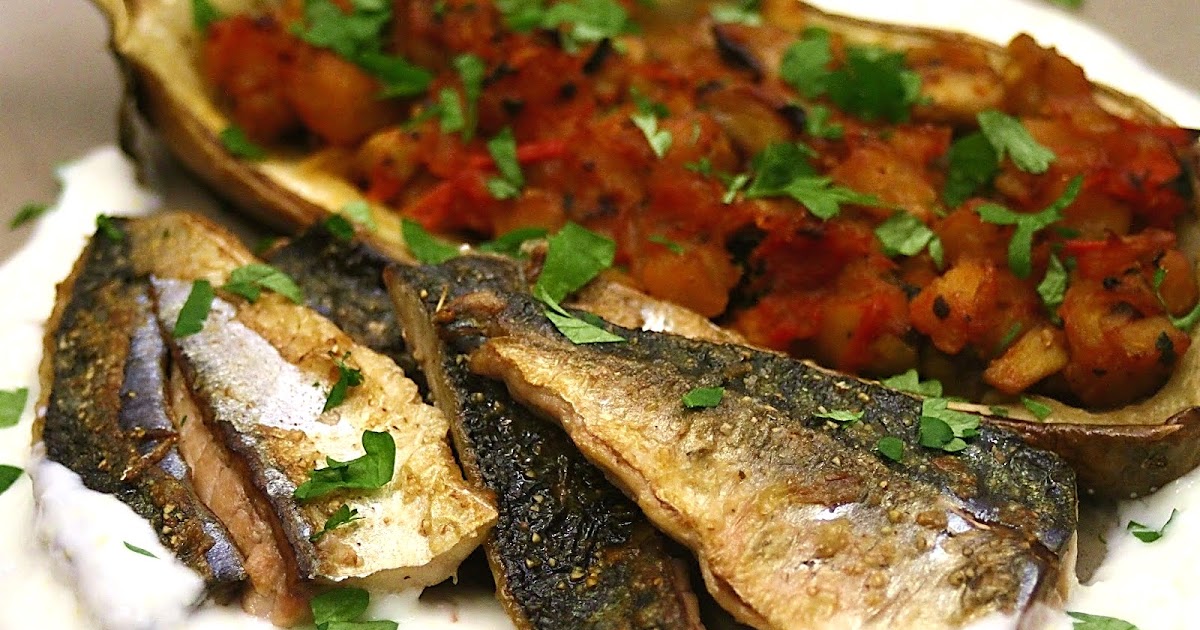 epätrendikäs ruokablogi: Makrillia, munakoisoa ja jogurttikastiketta