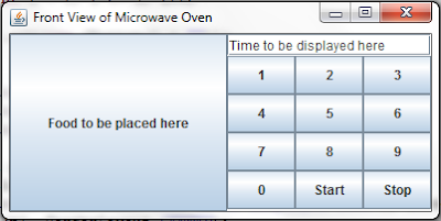 Coding 365 Days: Java Exercise #54: Create a GUI similar to Microwave interface