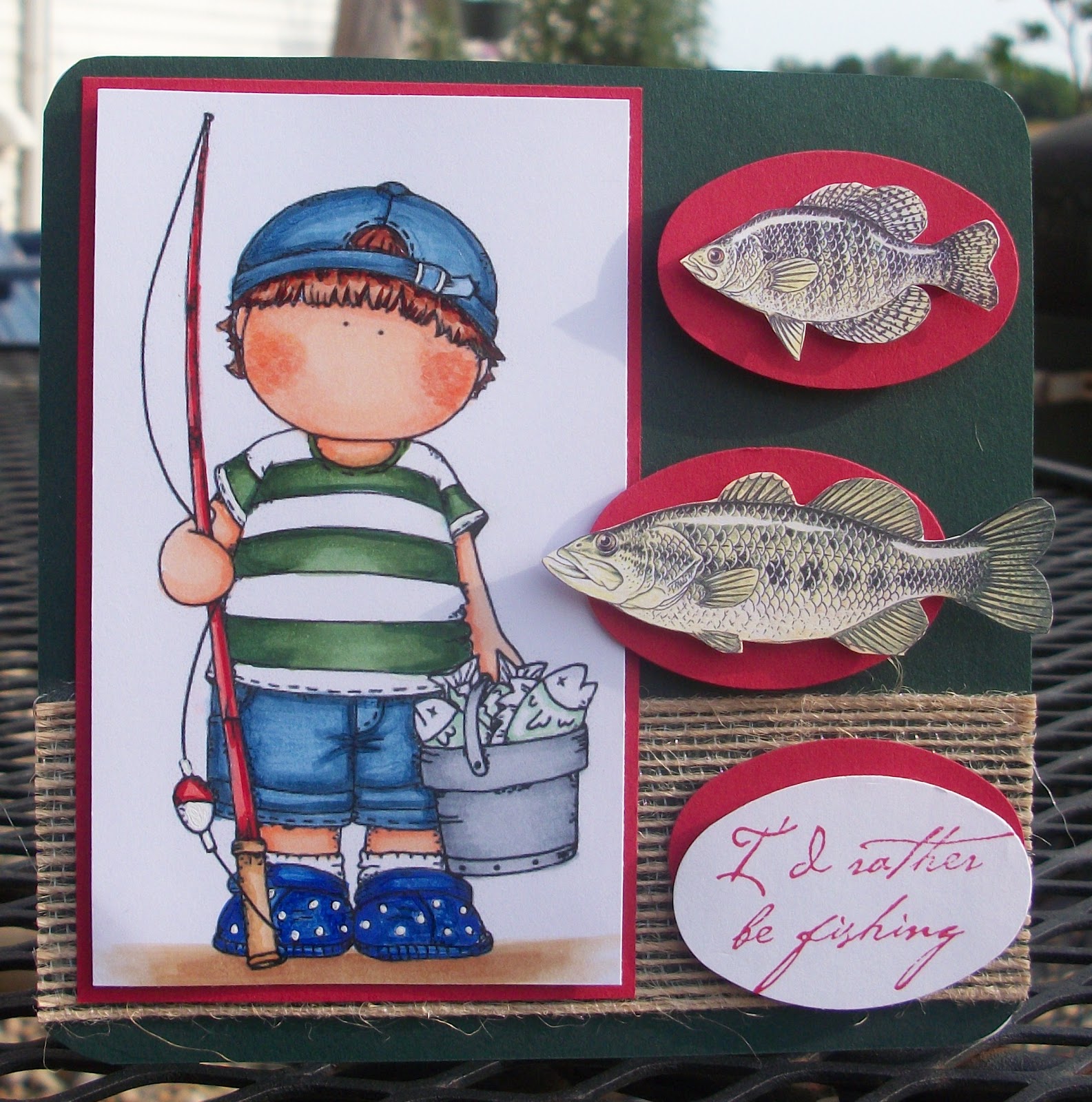 For the Love of Cardmaking: Fishing Fun