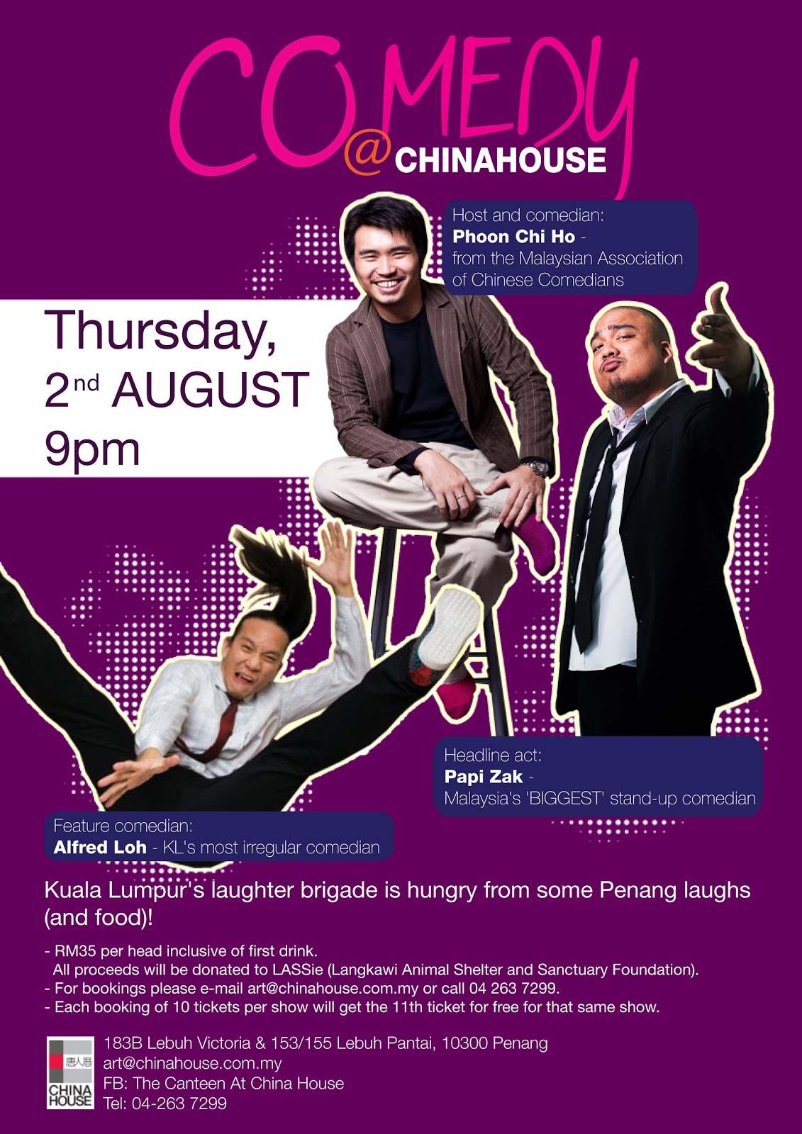 Straits Collection: Stand-up comedy night at ChinaHouse!