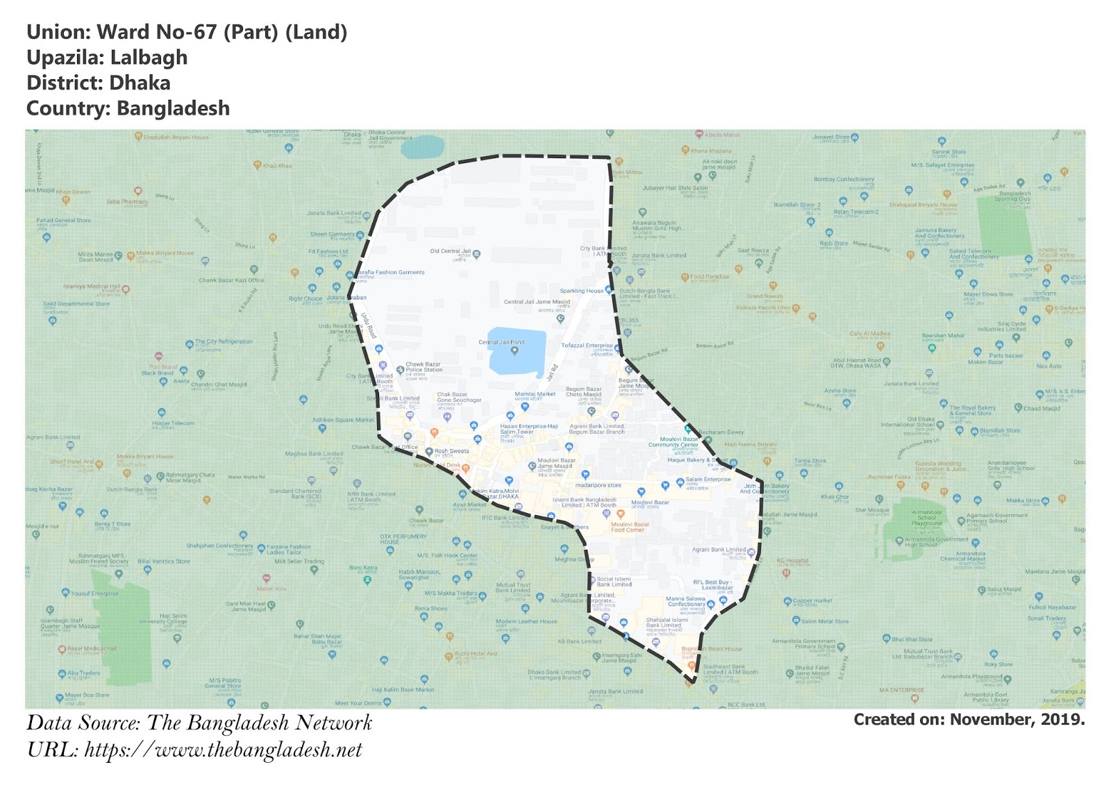 Ward No-67 (Part), Lalbagh, Dhaka