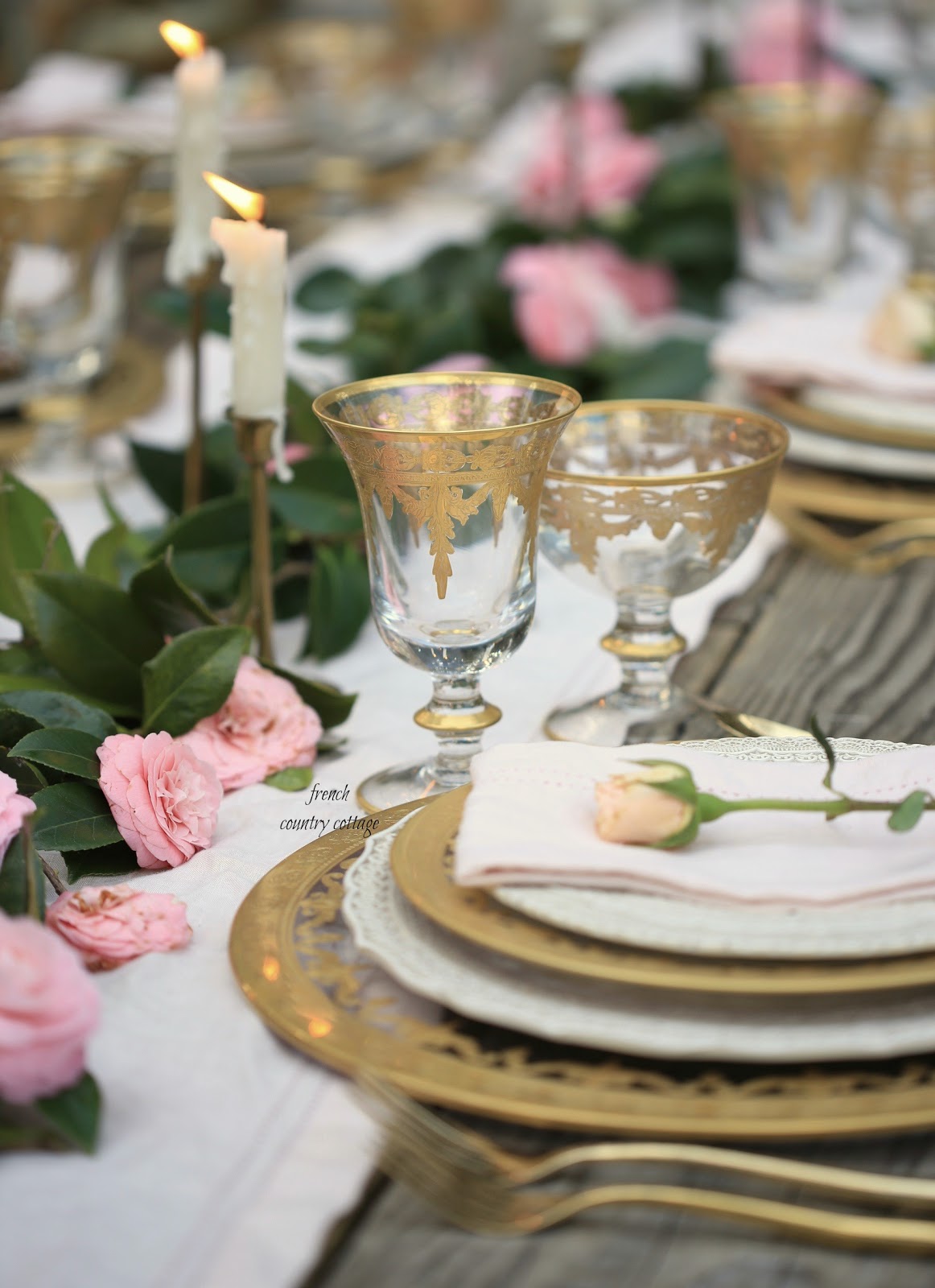 Simple Elegant Table Setting For Spring FRENCH COUNTRY COTTAGE Simple Elegant Table Setting For Spring FRENCH COUNTRY COTTAGE