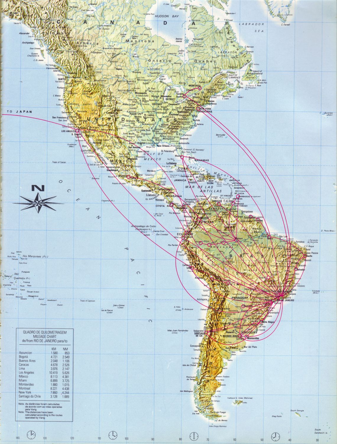 Airline memorabilia: Varig (1987,1989,2002)