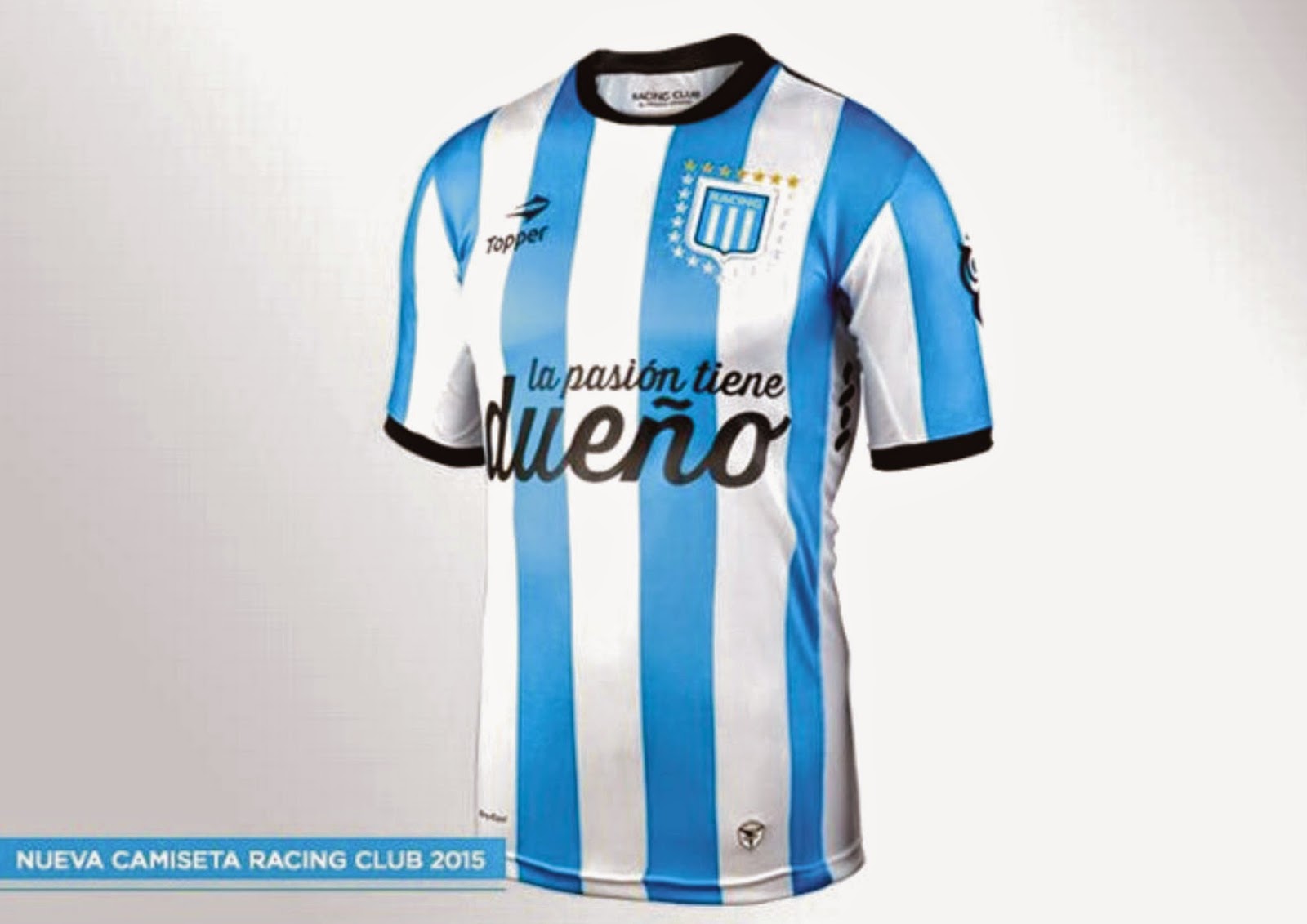 LA PELOTA NO DOBLA: Nueva camiseta de Racing 2015.