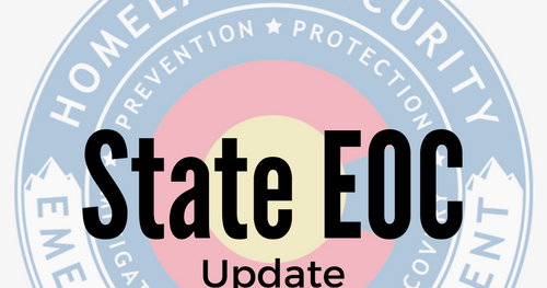 Colorado Emergency Management: State EOC Remains at Level 3 Activation ...