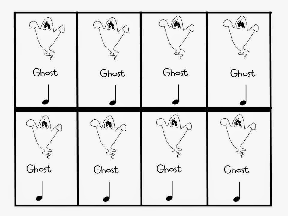 O For Tuna Orff: Sixteenth Note Halloween Cards