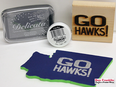 Ben Franklin Crafts and Frame Shop: DIY "Go Hawks" Spirit Decor for ...