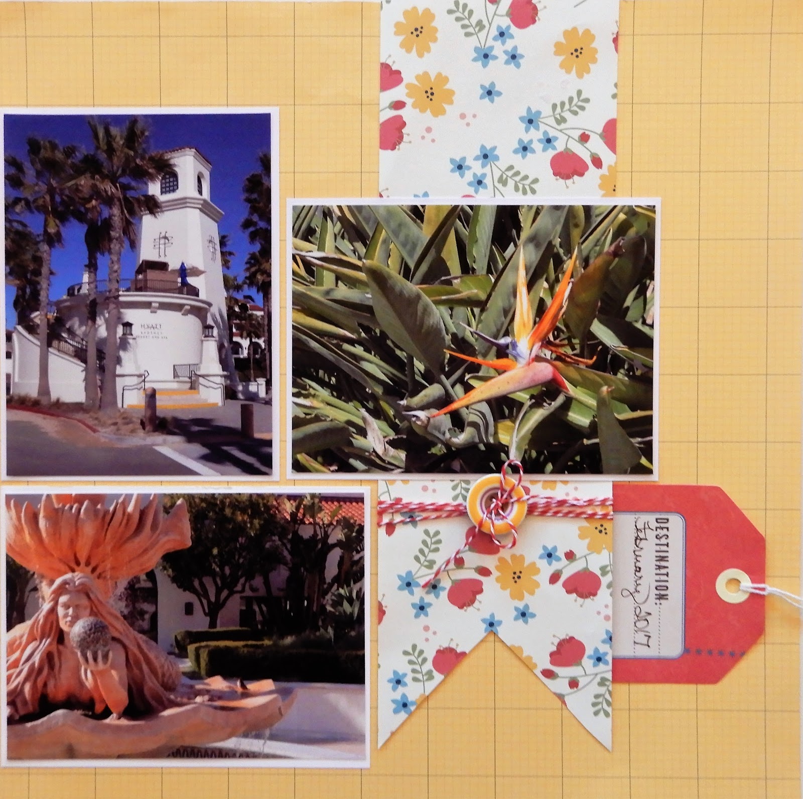 Random Memories: Three California Dreamin' Scrapbook Layouts