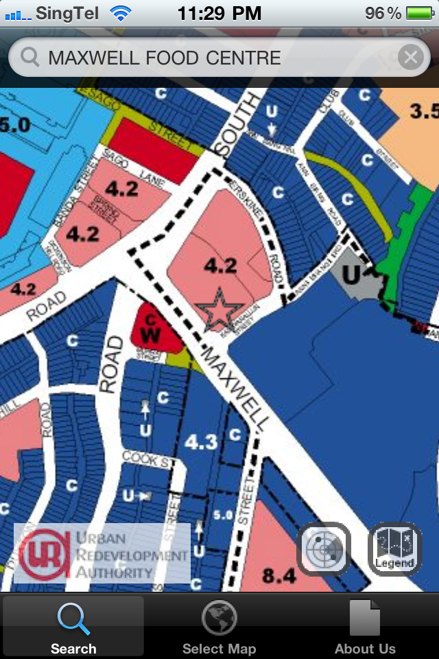 OneMap.sg: URA's MasterPlan08 iPhone App!