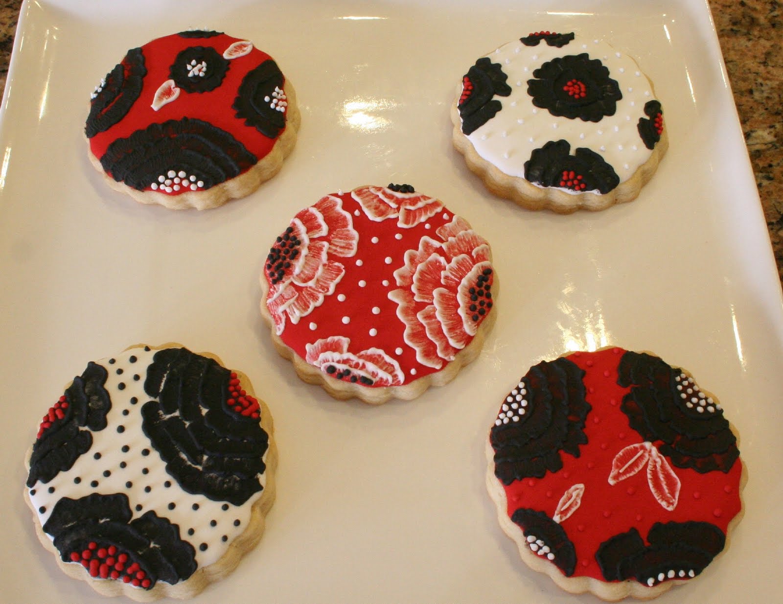 Fresh Cut Flours: Brush Embroidery Cookies