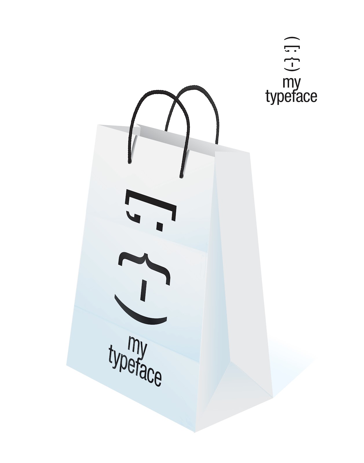 sandor laszlo design: my typeface logo - ( [; {-)