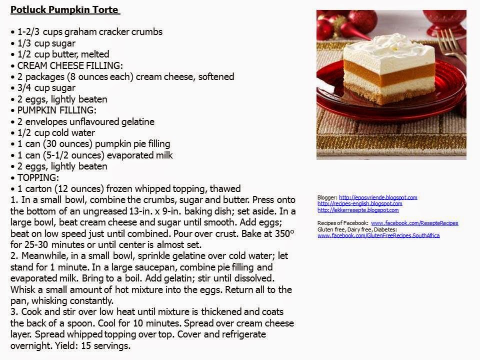 Lekker Resepte : Laaste resepte vir 2014 - Recipes made into pictures