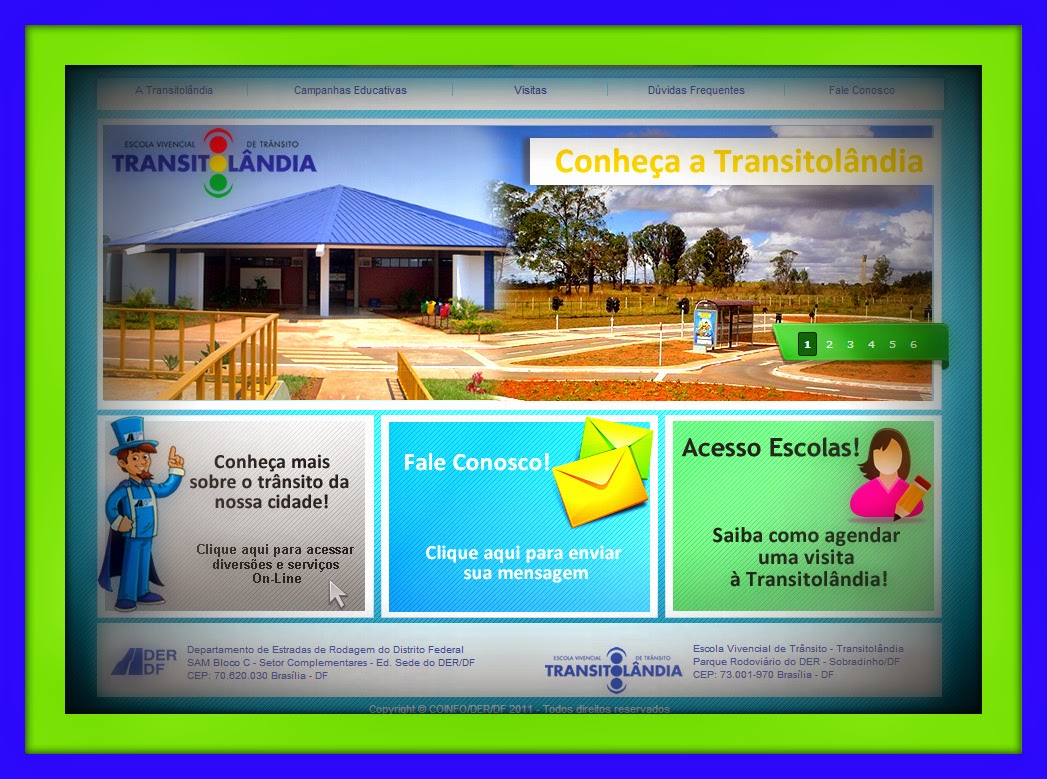 Escola Classe 01 Sobradinho DF: Visita à Transitolândia