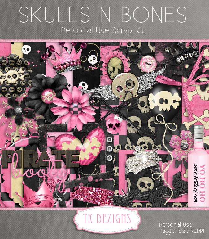 Unique Styles: Skulls N Bones Cluster Frame