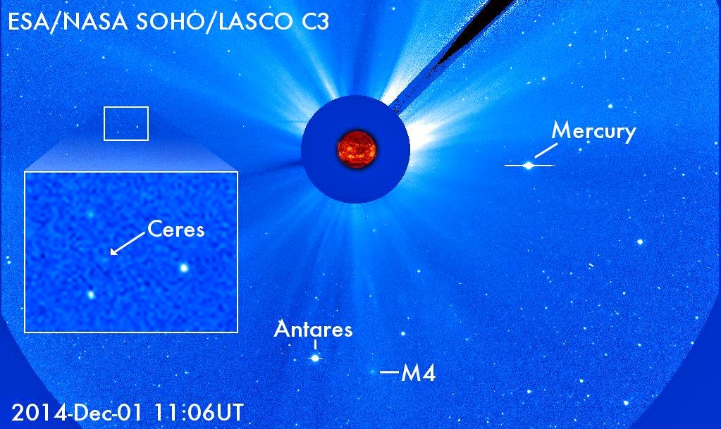 Suburban spaceman: ESA/NASA SOHO: Mercury, Antares, M4 cluster and ...