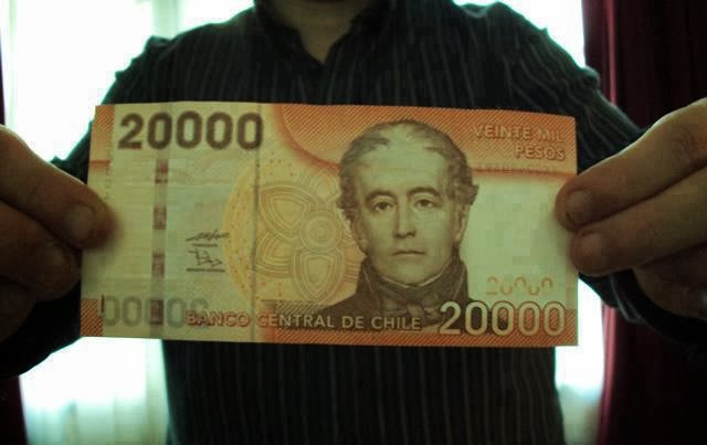 Somos Pura Energía ♡: "Un Billete de 20 Mil Pesos".