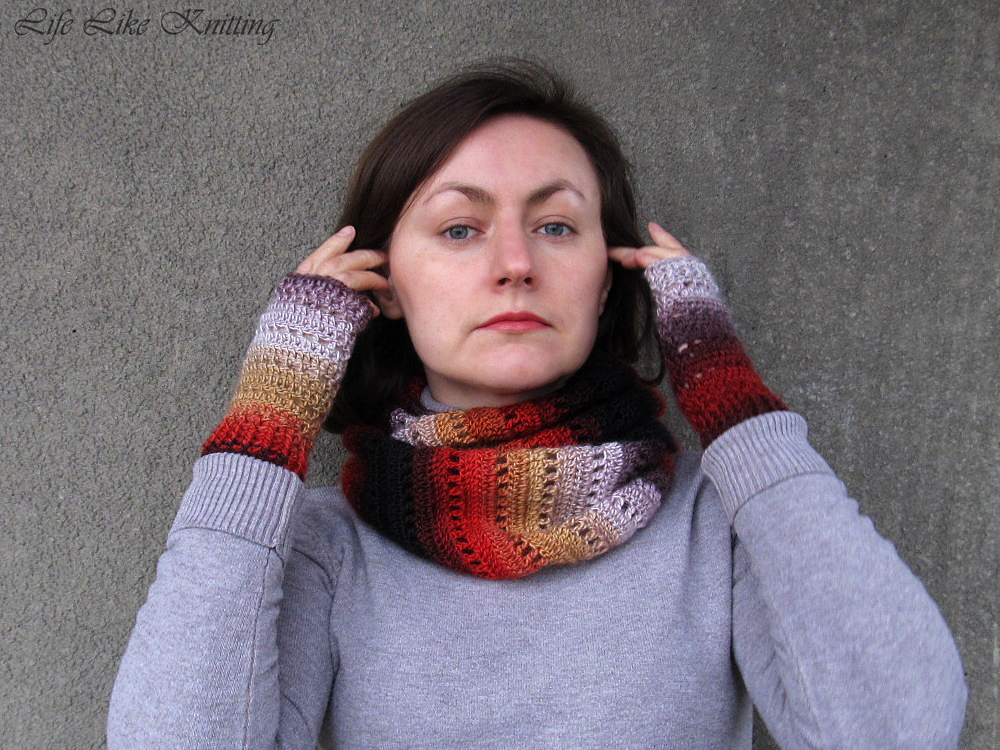Life Like Knitting Workshop: Снуд Полум'яний / Snood Flaming