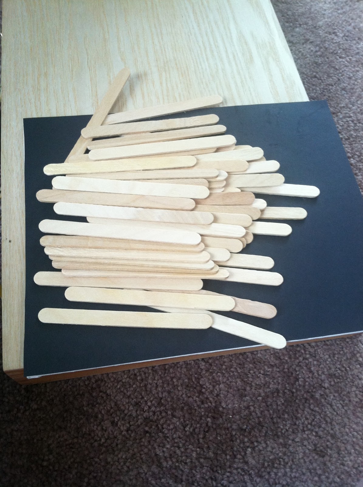 Thoughts: Popsicle Stick Wall Art