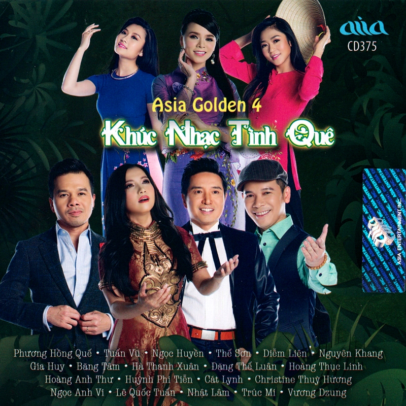 Asia CD 375 - VA - Asia Golden 4 (Khúc Nhạc Tình Quê) (2015) ~ Cover ...