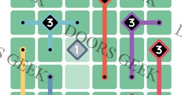 Logic Traces 6x6 Level 28 ~ Doors Geek