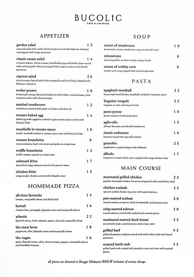 BUCOLIC Cafe & Catering @ Setia Alam, Shah Alam