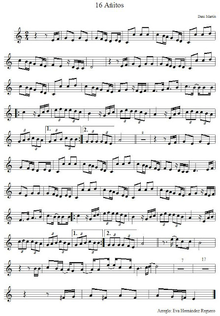 El oasis de corcheita: 16 Añitos - Dani Martín