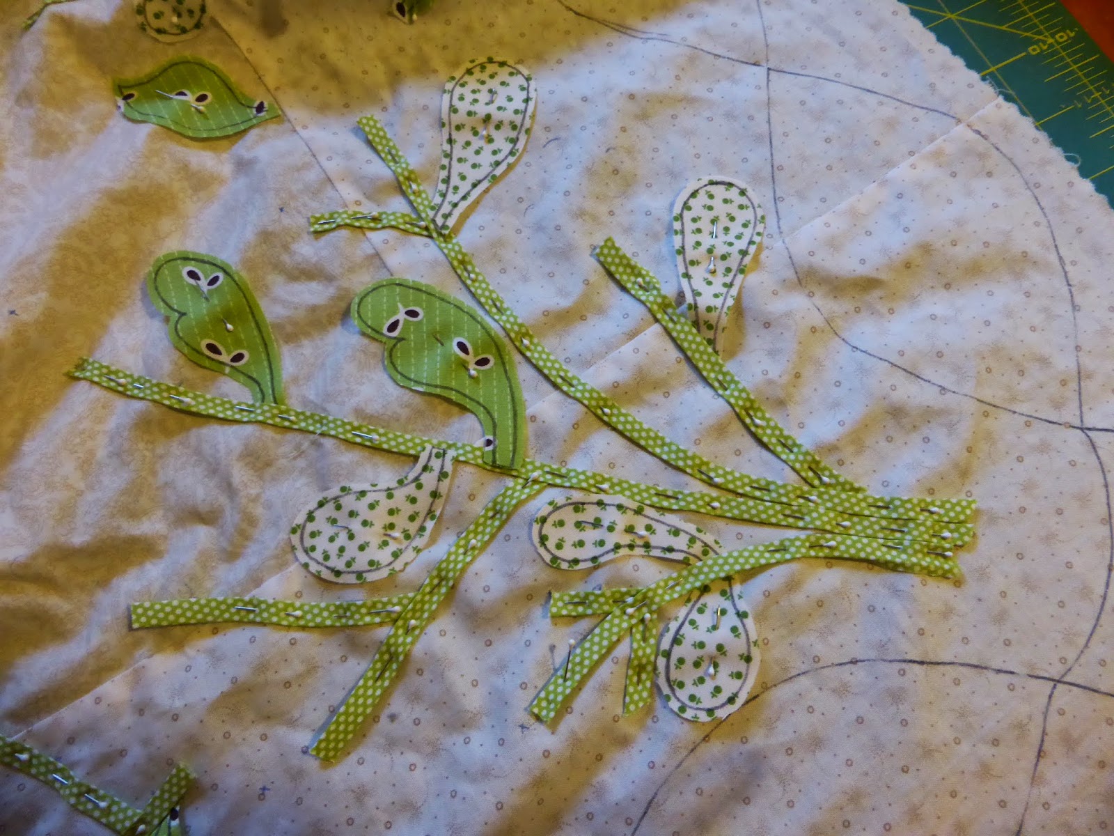 Quilter on the hill: Push button binding