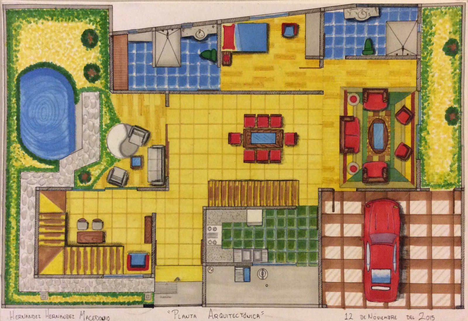 Arquitectos en Proceso: Planos Arquitectónicos a Color
