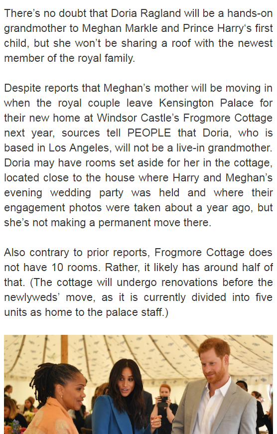 Meghan Markle's Mom, Doria Ragland, Will Not Be Moving to Her Daughter ...