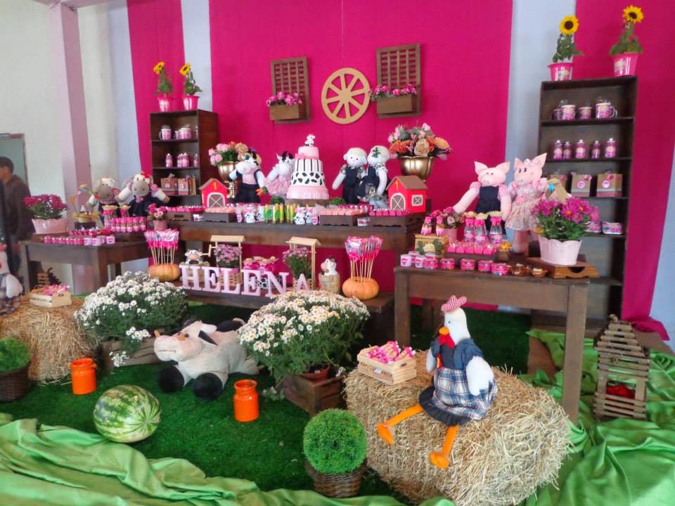 Erlaine Festas: Fazendinha Rosa