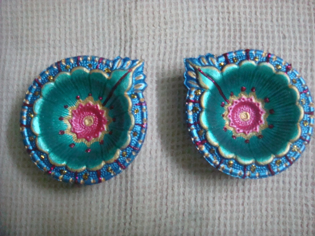 Karthi's Art Gallery: Deepam Decoration