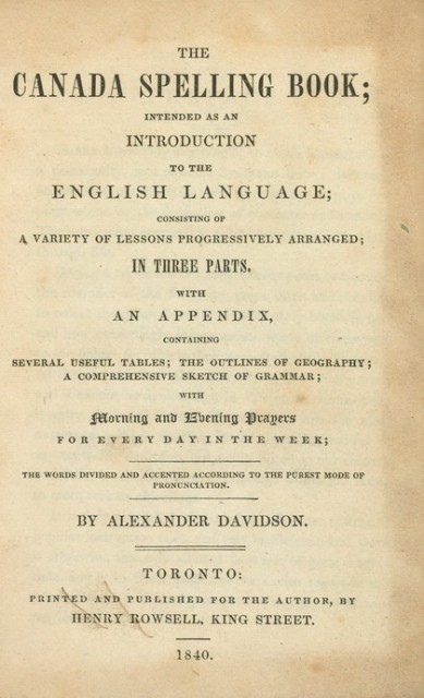 The World of Gord: "The Canada Spelling Book"" Becomes First Canadian ...