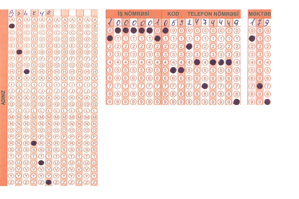 Cavab kartı necə doldurulmalı? ~ Niyal Kursları
