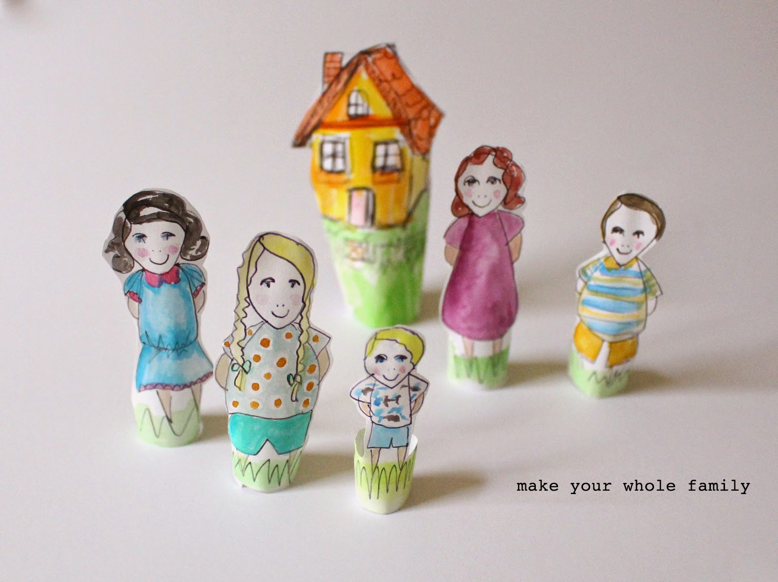 The Academy of Gentle Arts: finger puppet family portrait