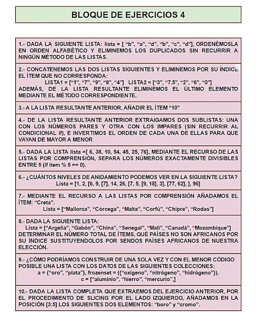 APRENDER A PROGRAMAR CON PYTHON: LISTAS II