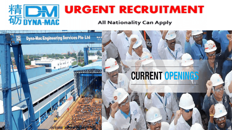 Job Opportunities at Dyna-Mac Company in Singapore