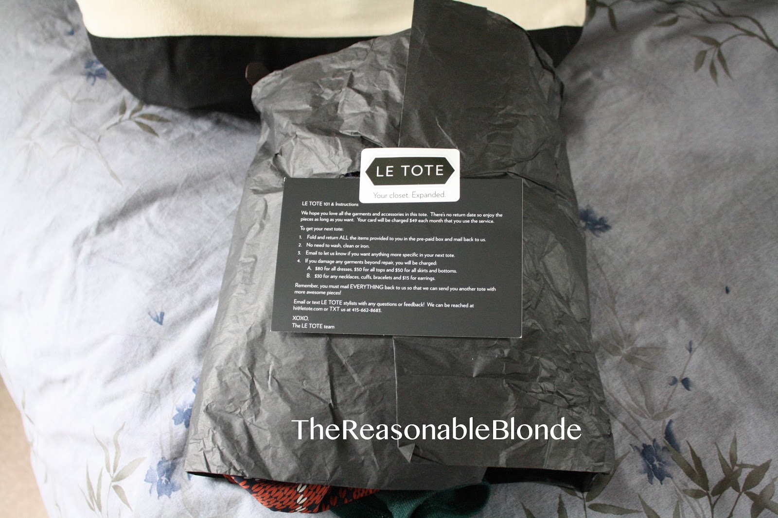 The Reasonable Blog: Le Tote Review and First Impressions