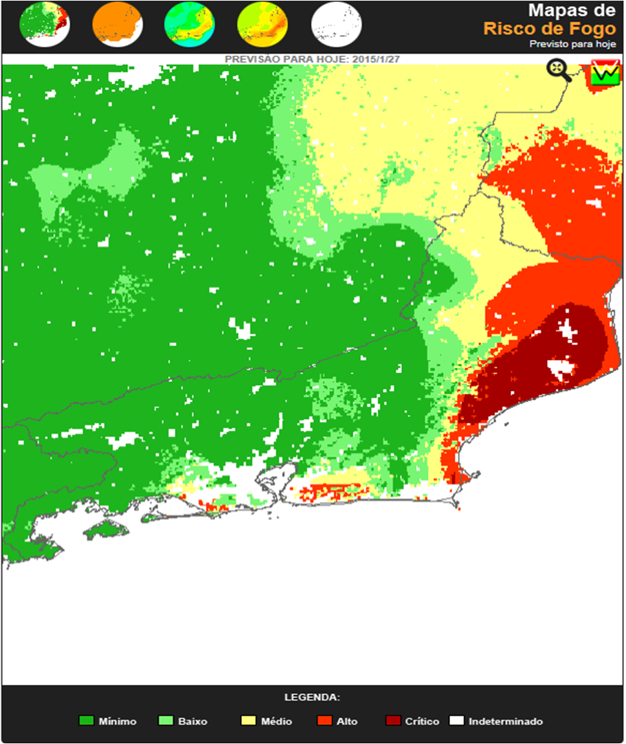 Blog do AXEL GRAEL: RISCO DE INCÊNDIO EM VEGETAÇÃO. CPTEC-INPE: Mapas ...