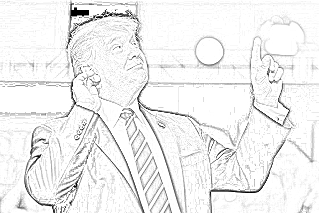 Coloring Pages: President Trump Coloring Pages Free and Downloadable