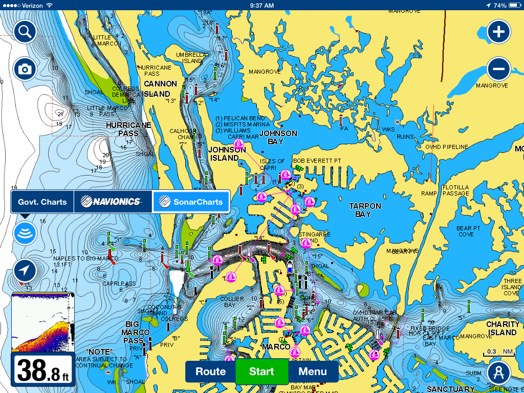 i-Marine Apps: Vexilar SonarPhone now on Navionics