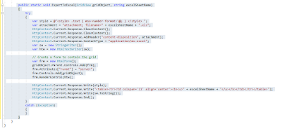 Export gridview content from code behind in excel using .net - Dot Net Tutorial for Beginners ...