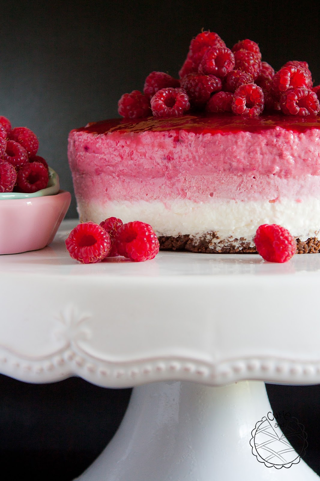 Ombre cheesecake od malina - Cutie and pie