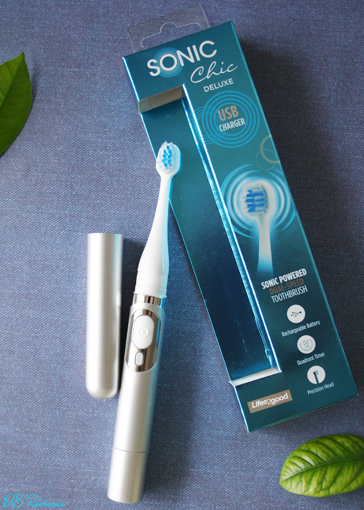 Sonic Chic Deluxe Toothbrush - Sleek and USB Charged : Ideal for Travel ...